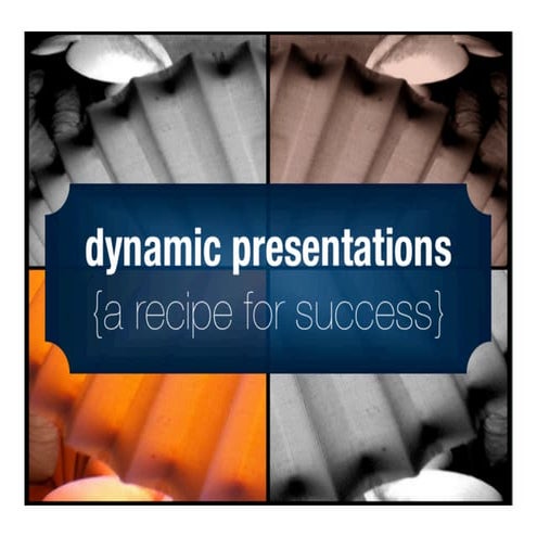 Dynamic Presentations {A Recipe for Success, Part 1} | PDF