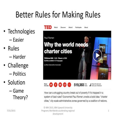 Better rules for making rules needed 20150731 v1 | PPTX