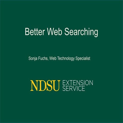 Better Web Searching | PPTX | Search | Internet