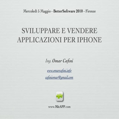 Sviluppare e vendere applicazioni per iPhone | KEY