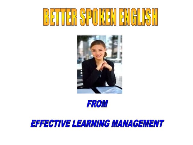 Improving speaking skills | PPT