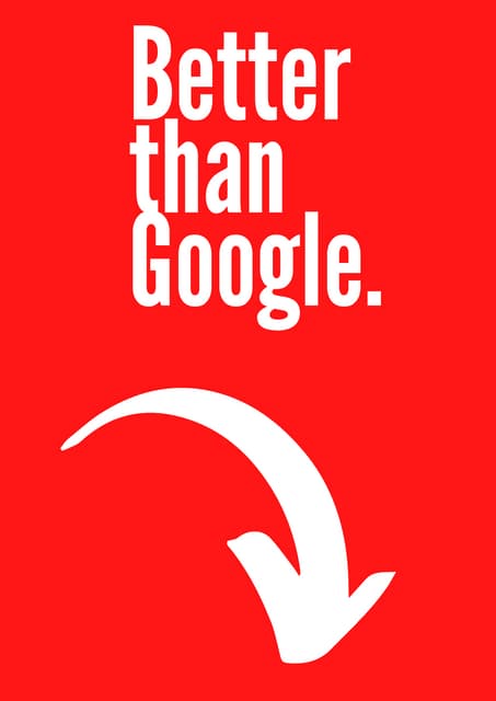Better than google. | PDF