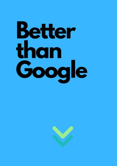 AMAZING !! BETTER THAN GOOGLE !!! | PDF