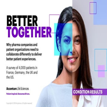 Better Together 2019 Patient Services Survey - Condition Results | PDF | Pharmaceutical Industry ...