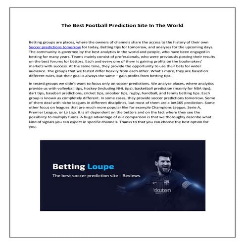 Betting groups are places | PDF