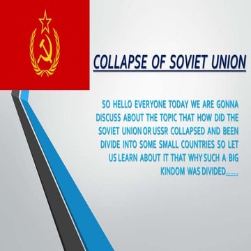 Decline of the USSR | PPTX