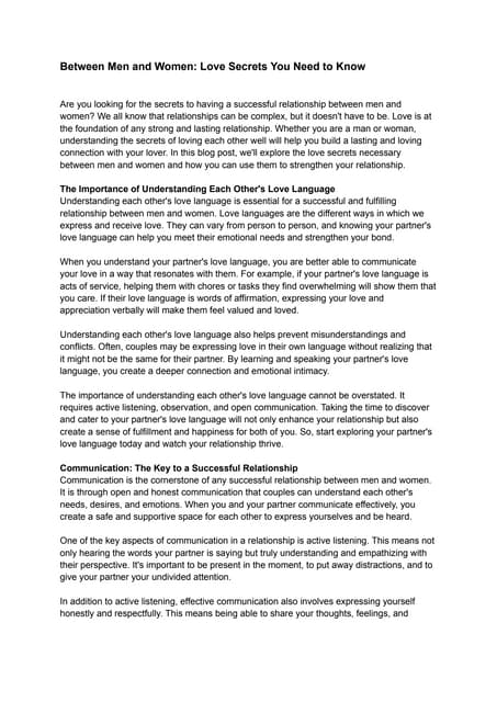 Relationship Awareness | PDF