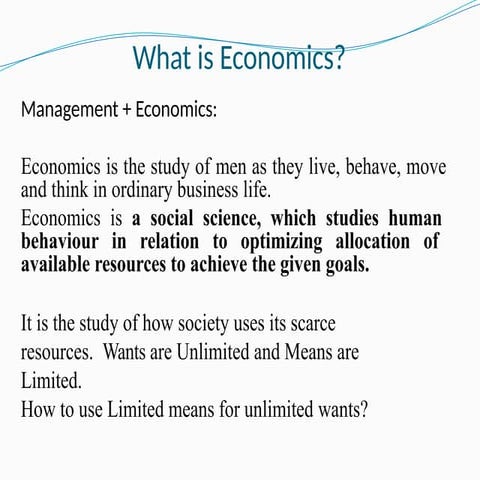Business economics UNIT-1 befa engineering | PPTX