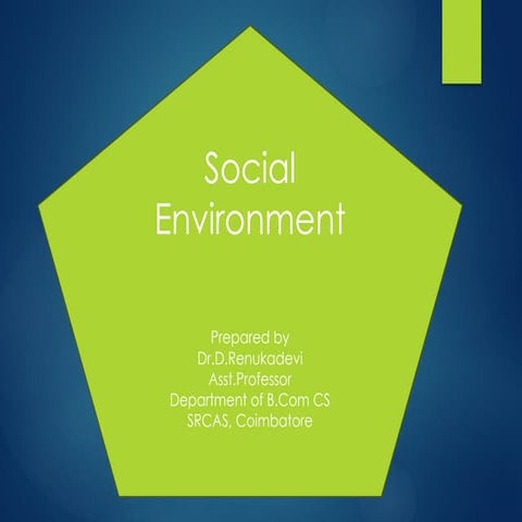 BE Unit 4 .pptx Social Environment Business | PPTX