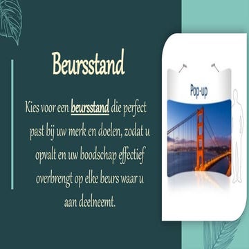 Beursstand | PPTX
