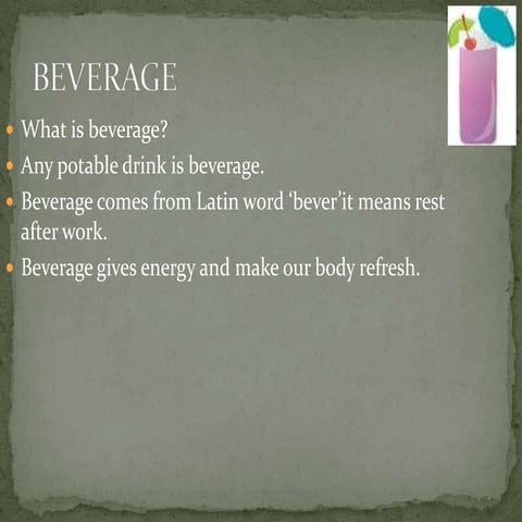 Beverage 1 | PPTX