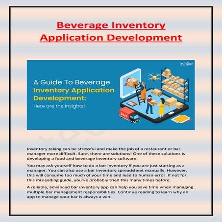 Beverage Inventory Application Development. | PDF