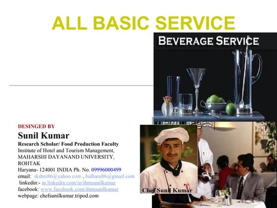 Sequence of Service Room Service | PPT
