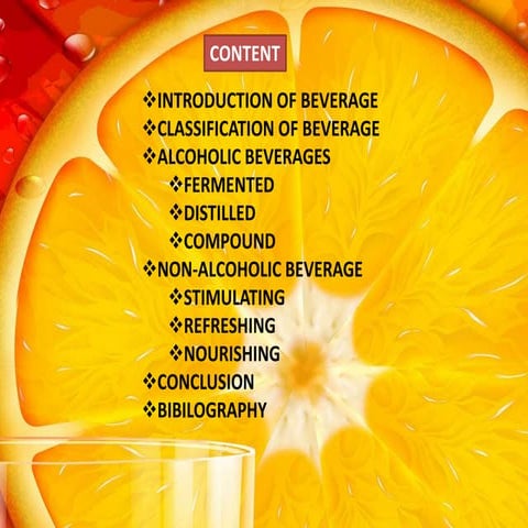 Beverage classification | PPTX