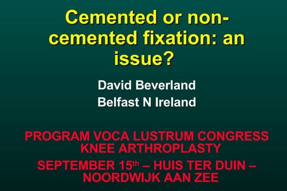 Early Post- Operative Prosthesis for Trans- Tibial Amputees | PPT ...