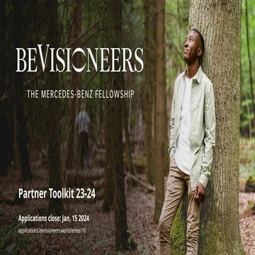 beVisioneers Fellowship a scholarship provided by the bmw | PPT