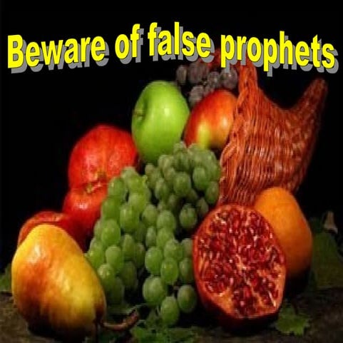 Beware Of False Prophets | PPT
