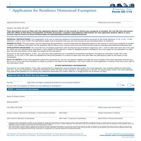 Bexar cad homestead exemption | PDF