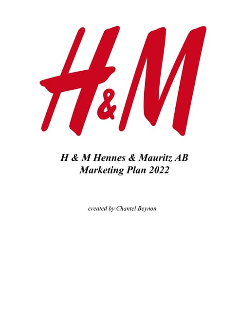 Brand Study of H&M | PPT