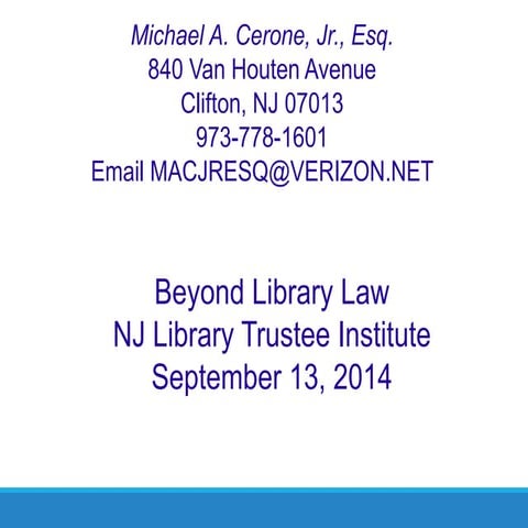 Beyond-Library-Law-by-Michael-Cerone.ppt