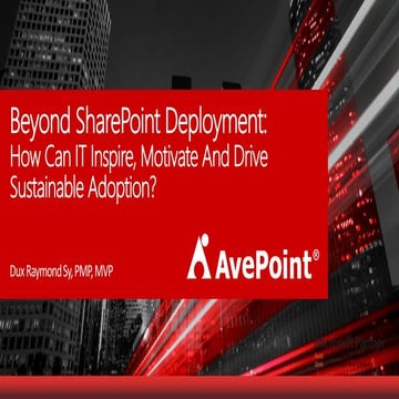 AvePoint: Migration as Easy as 1, 2, 3 | PPTX
