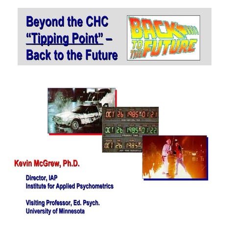 CHC theory 101: From general intelligence (g) to CHC theory | PPTX