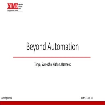 Beyond automation | PPT