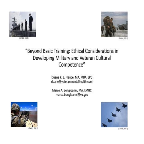 Beyond Basic Training: Ethical Considerations in Military Cultural Competence | PDF