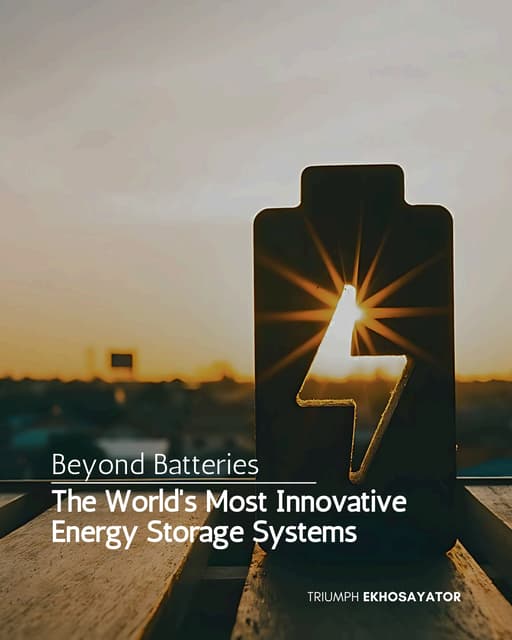 Energy storage systems | PDF | Power and Energy Industry | Industries