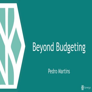 Beyond Budgeting - O que existe além do orçamento tradicional? | PPT