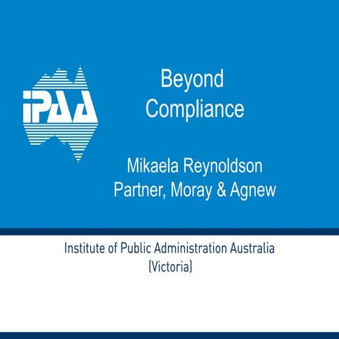 Beyond Compliance | PPT