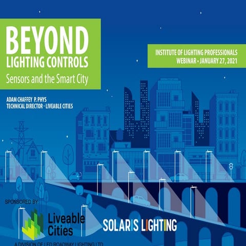 ILP London CPD Webinar: Beyond Lighting Controls – Sensors and the ...