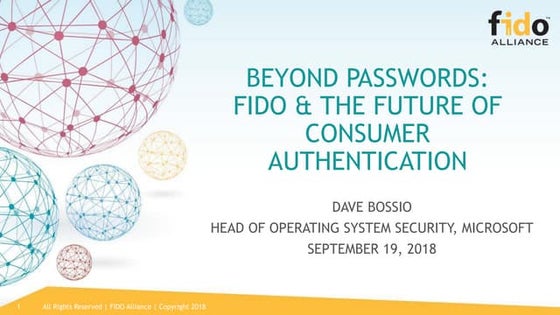 FIDO Authentication and GDPR | PPT