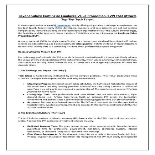 Top 10 Employee Value Proposition Examples | PPTX