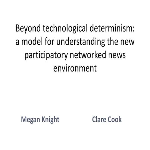 Beyond technological determinism | PPTX