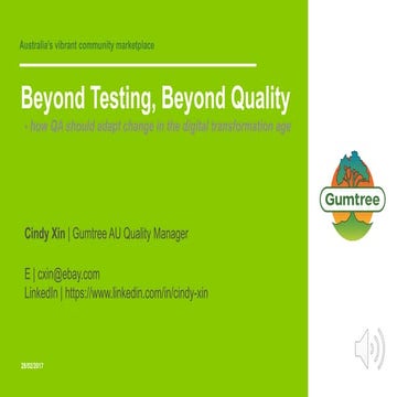 Beyond testing beyond quality | PPT