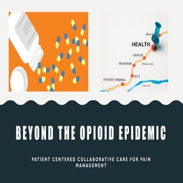 Beyond the Opioid Epidemic - Patient Centered Approaches to Pain ...