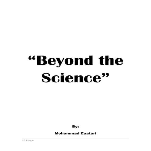 Beyond the Science | PDF
