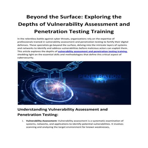 Certified vulnerability assessor (cva) certified training - Adams ...