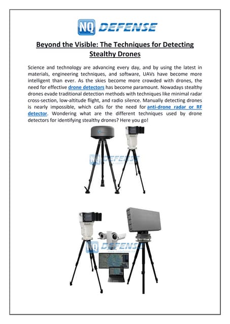 Beyond The Visible The Techniques For Detecting Stealthy Drones Pdf