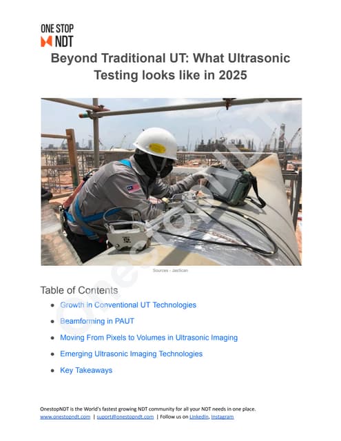 Phased Array Ultrasonic Testing Presentation | PDF