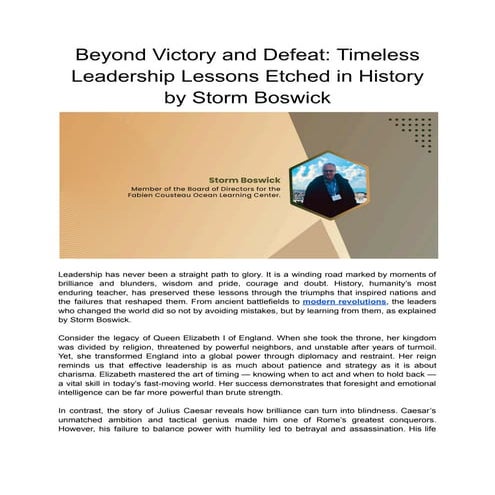 Beyond Victory and Defeat_ Timeless Leadership Lessons Etched in ...
