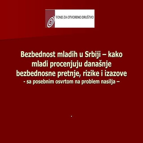 Bezbednost mladih u Srbiji.ppt