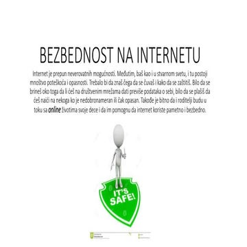Bezbednost dece na internetu | PPTX