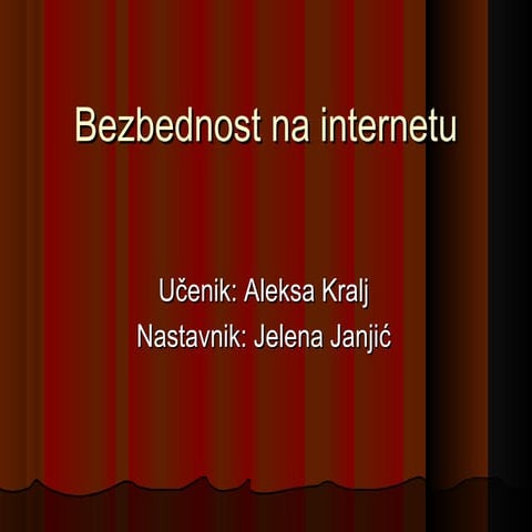Bezbednost na internetu 2 | PPT