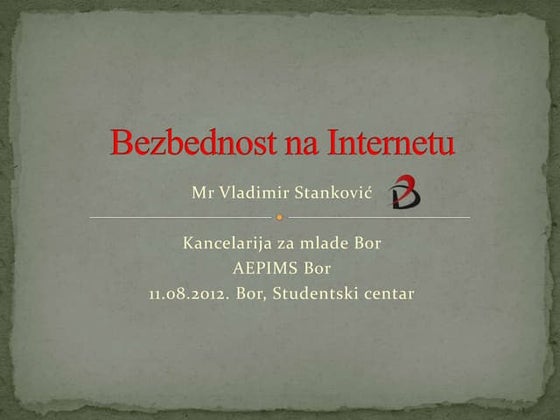 Sigurnost na internetu | PPSX