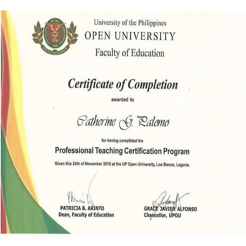 Teaching Certificate | PDF