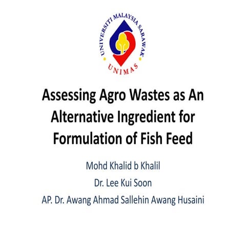 Slides colloqium | PPTX | Agriculture | Industries