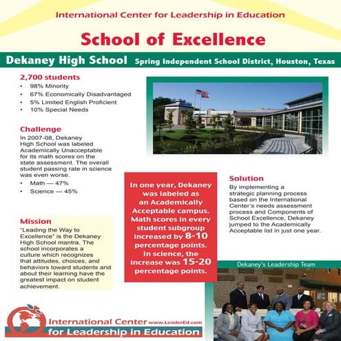 Dekaney HIgh School ICLE Brochure | PDF