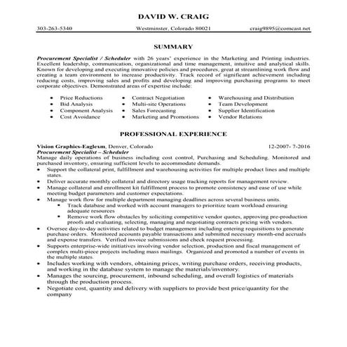 DC resume 07-2016 - Copy | PDF